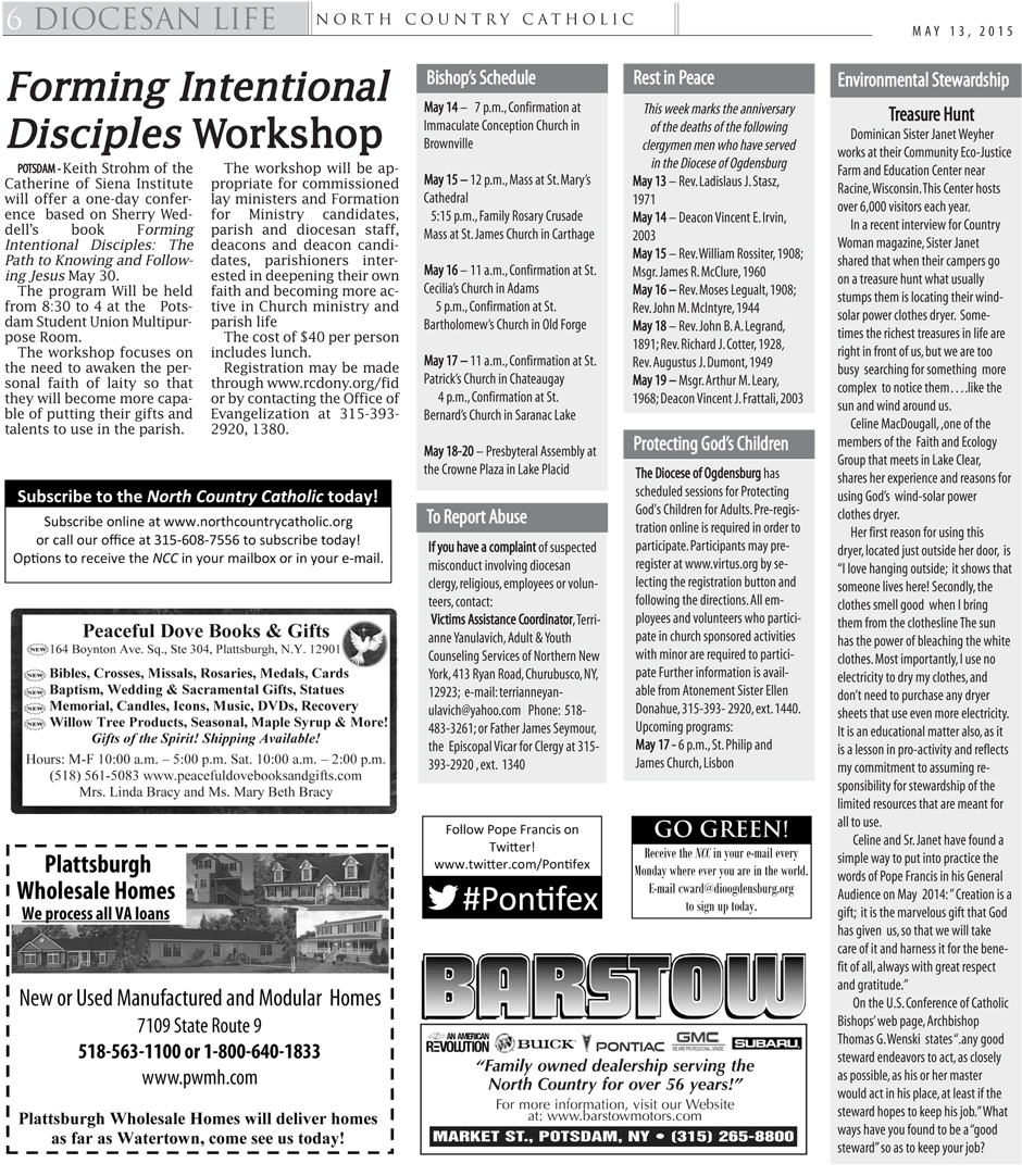 North Country Catholic Newspaper