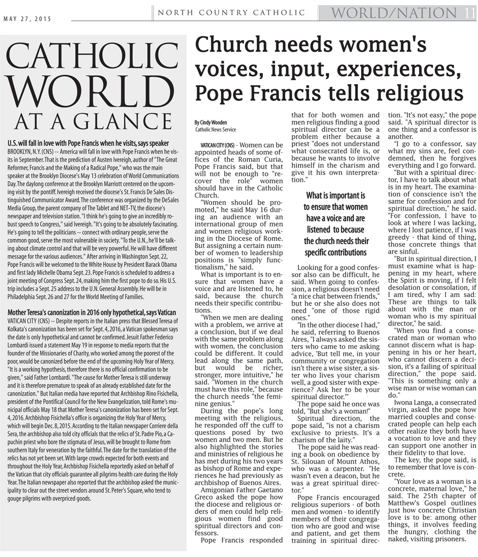 North Country Catholic Newspaper