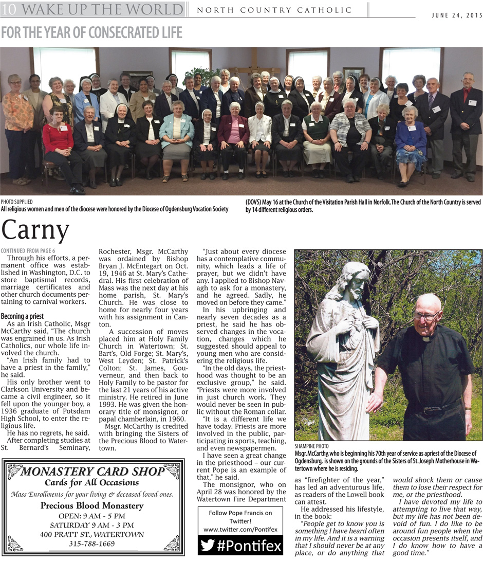 North Country Catholic Newspaper