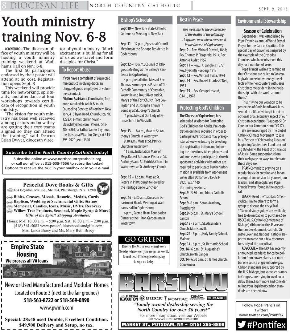 North Country Catholic Newspaper