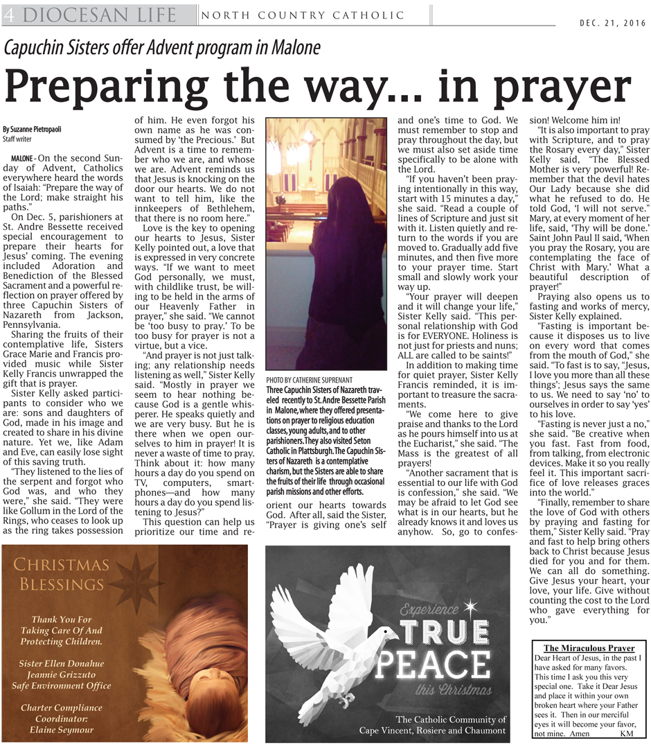 North Country Catholic Newspaper