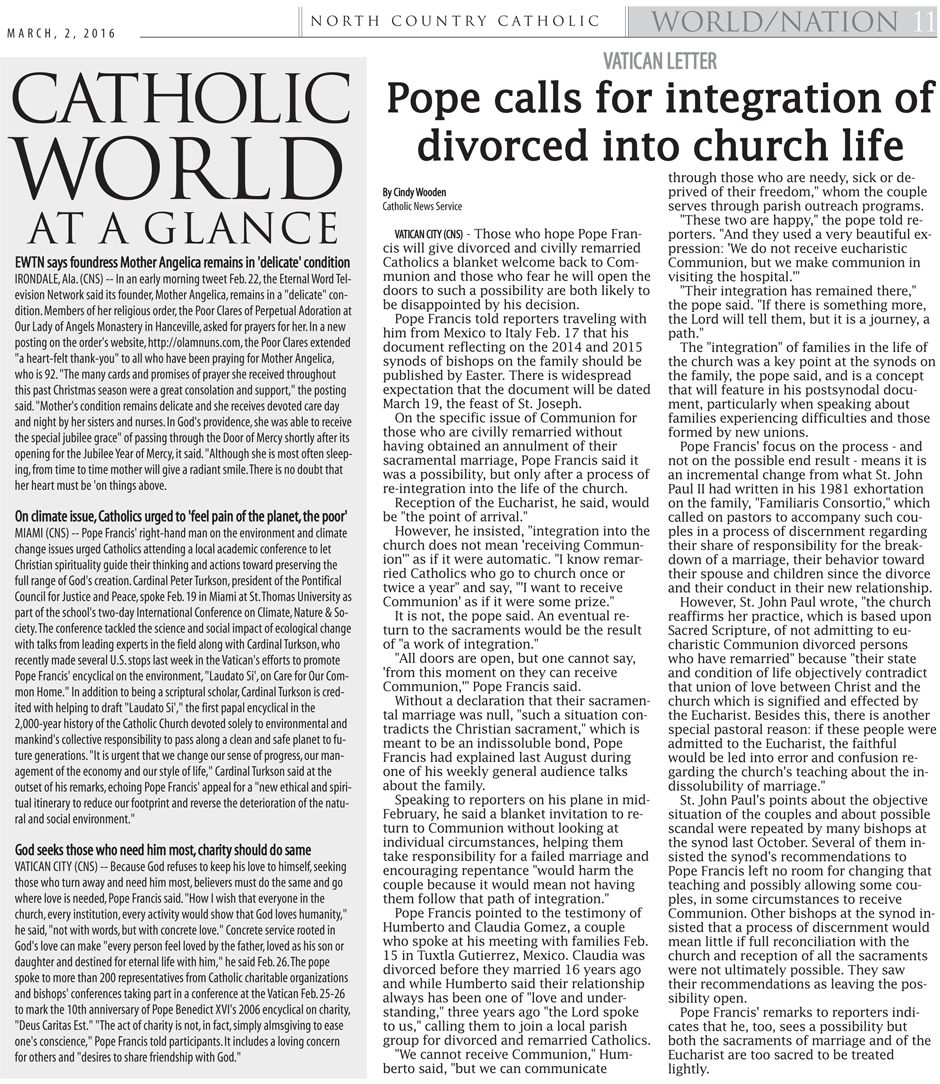 North Country Catholic Newspaper