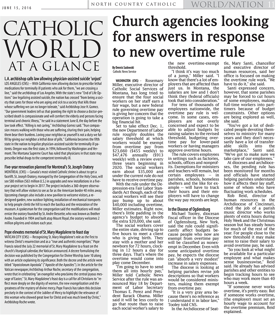 North Country Catholic Newspaper