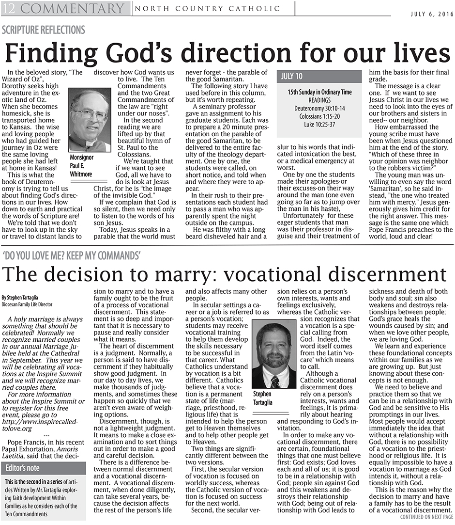 North Country Catholic Newspaper