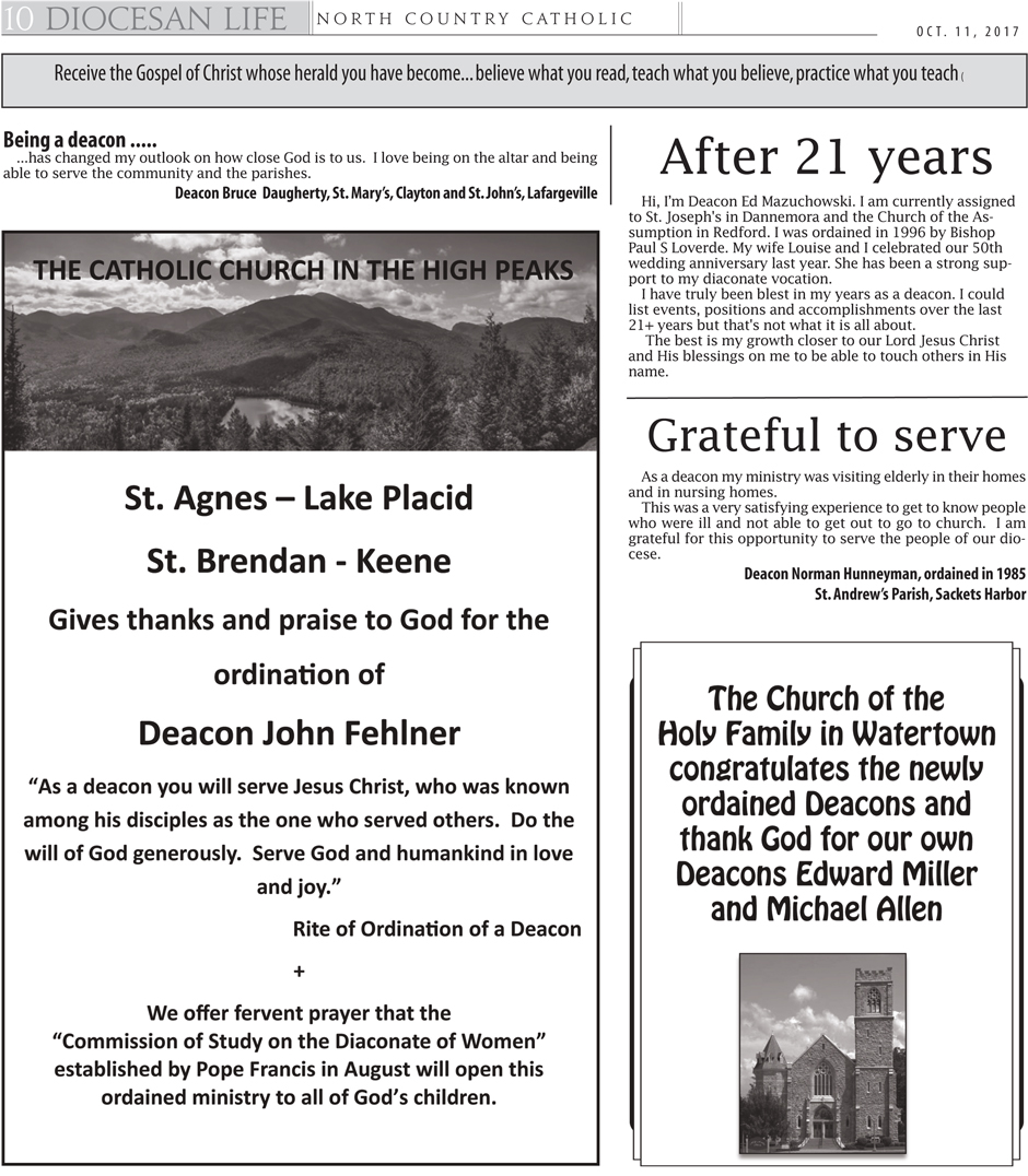 North Country Catholic Newspaper