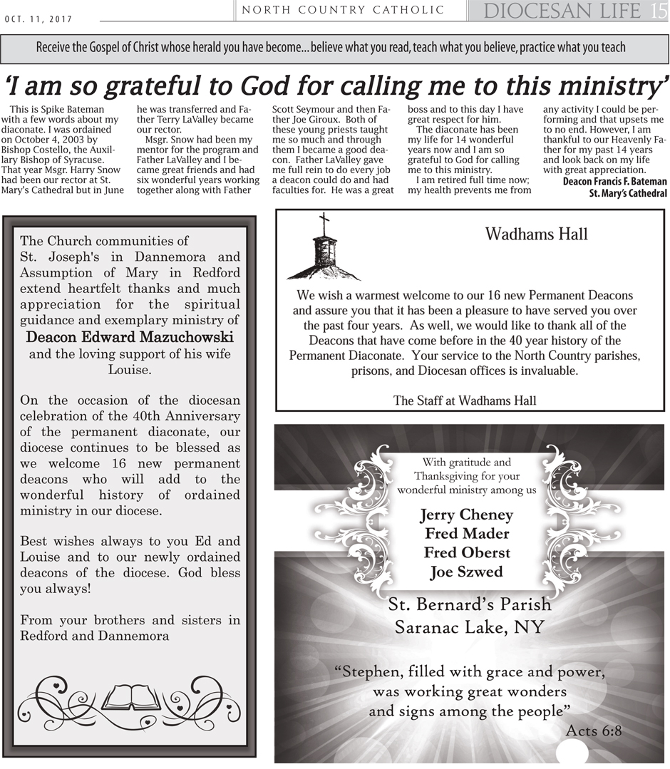 North Country Catholic Newspaper
