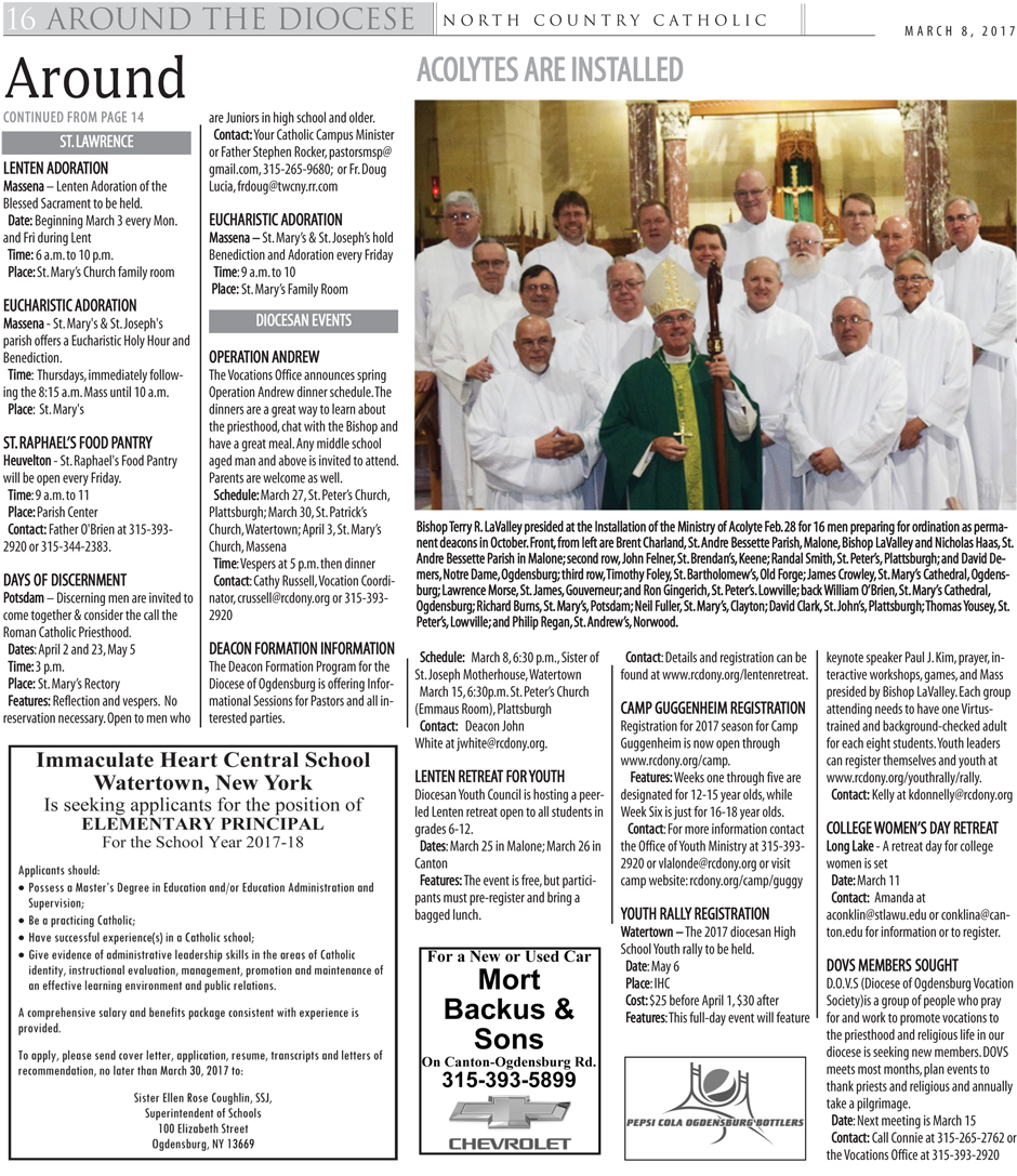 North Country Catholic Newspaper
