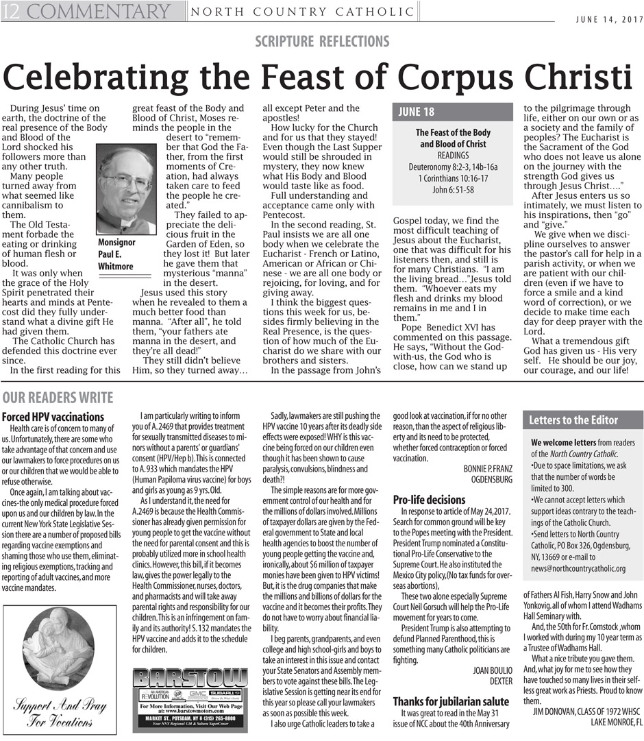 North Country Catholic Newspaper
