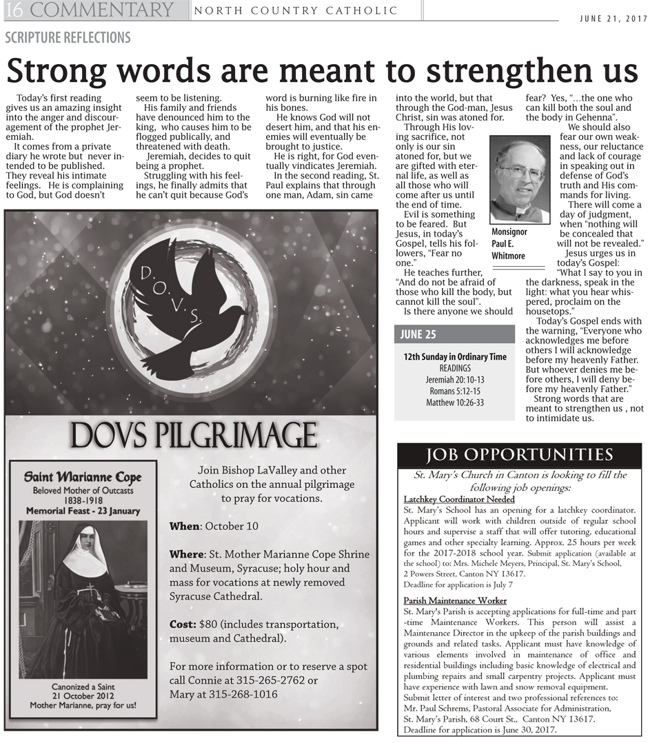 North Country Catholic Newspaper