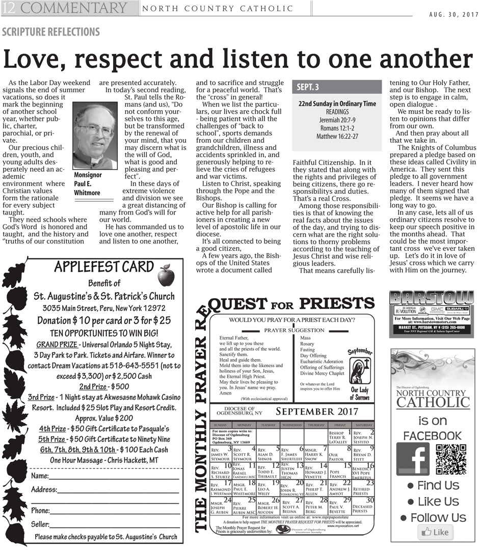 North Country Catholic Newspaper