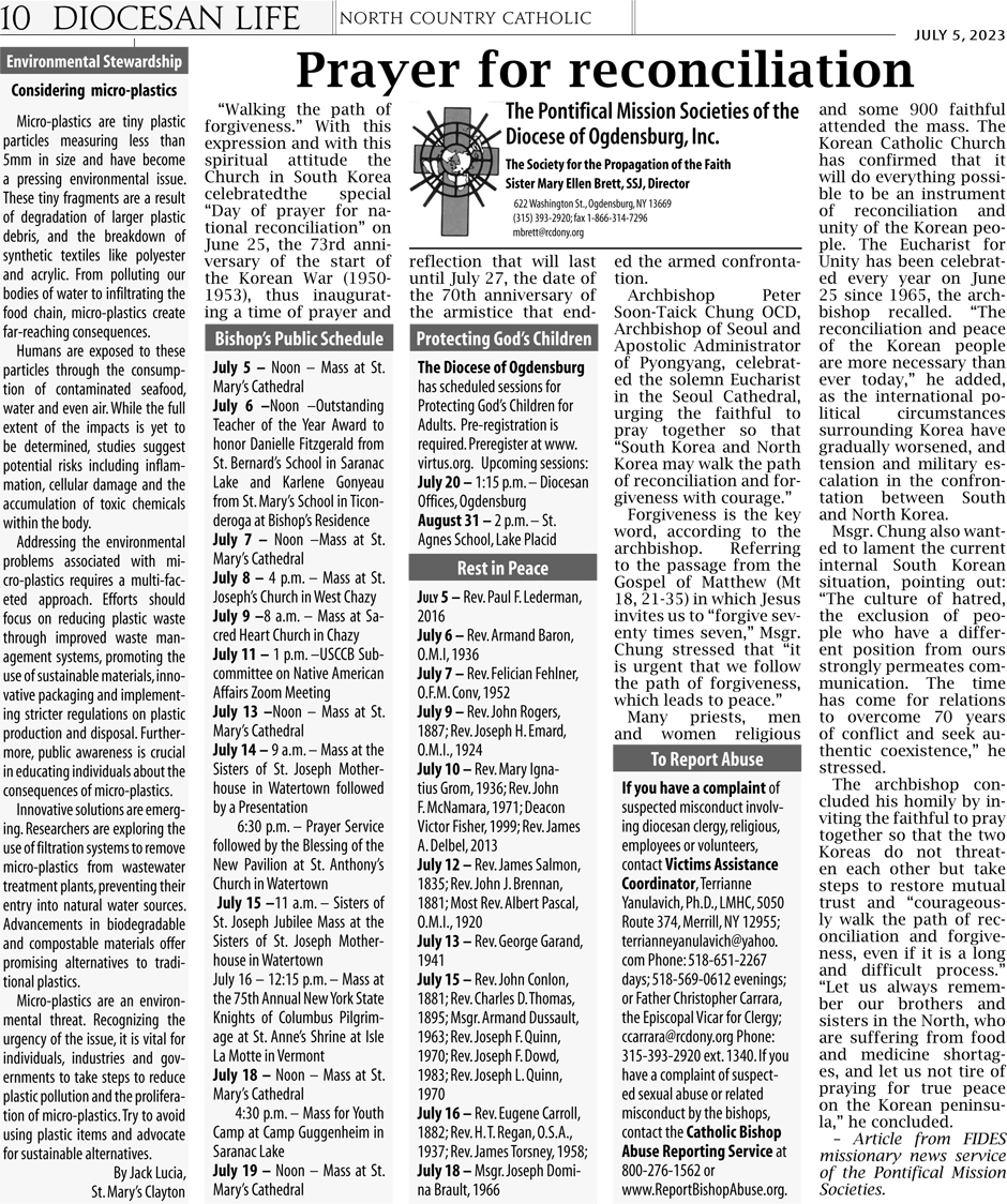 North Country Catholic Newspaper